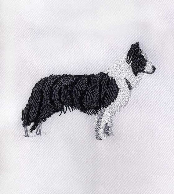 Border Collie Embroidery Design Pet Embroidery Design Animal | Etsy