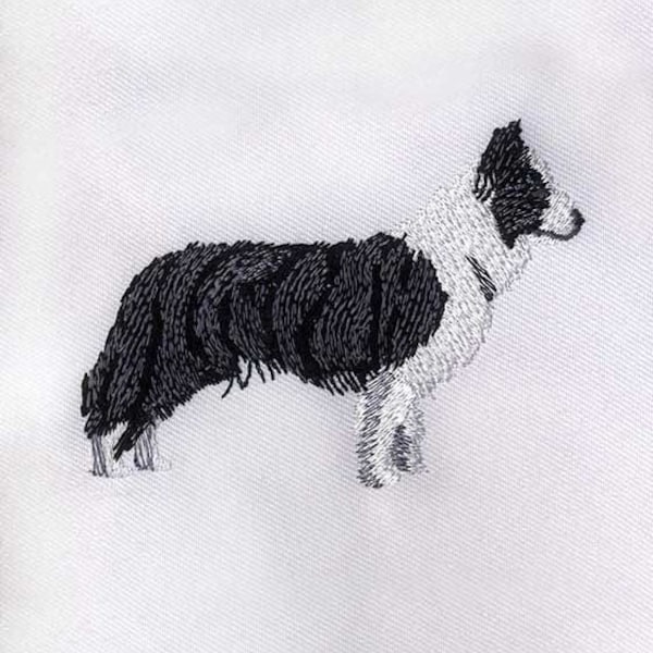 Border Collie Embroidery Design - Etsy