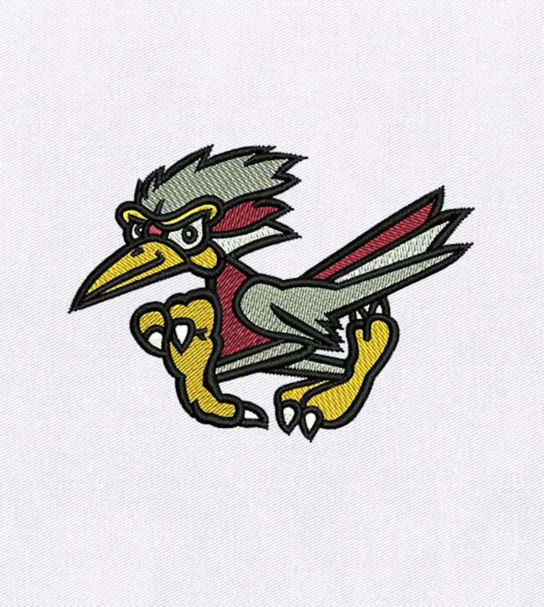 Road Runner Bird Machine Embroidery Design | Bird Embroidery Design ...