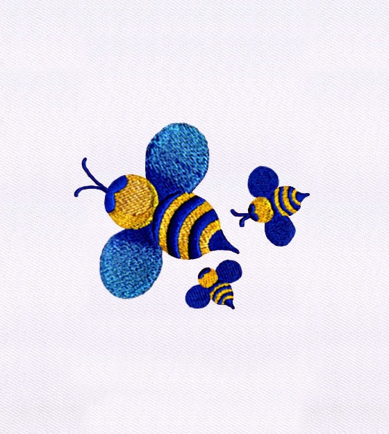 Bees Embroidery Design Buzzing Bees Embroidery Design Insect Embroidery ...