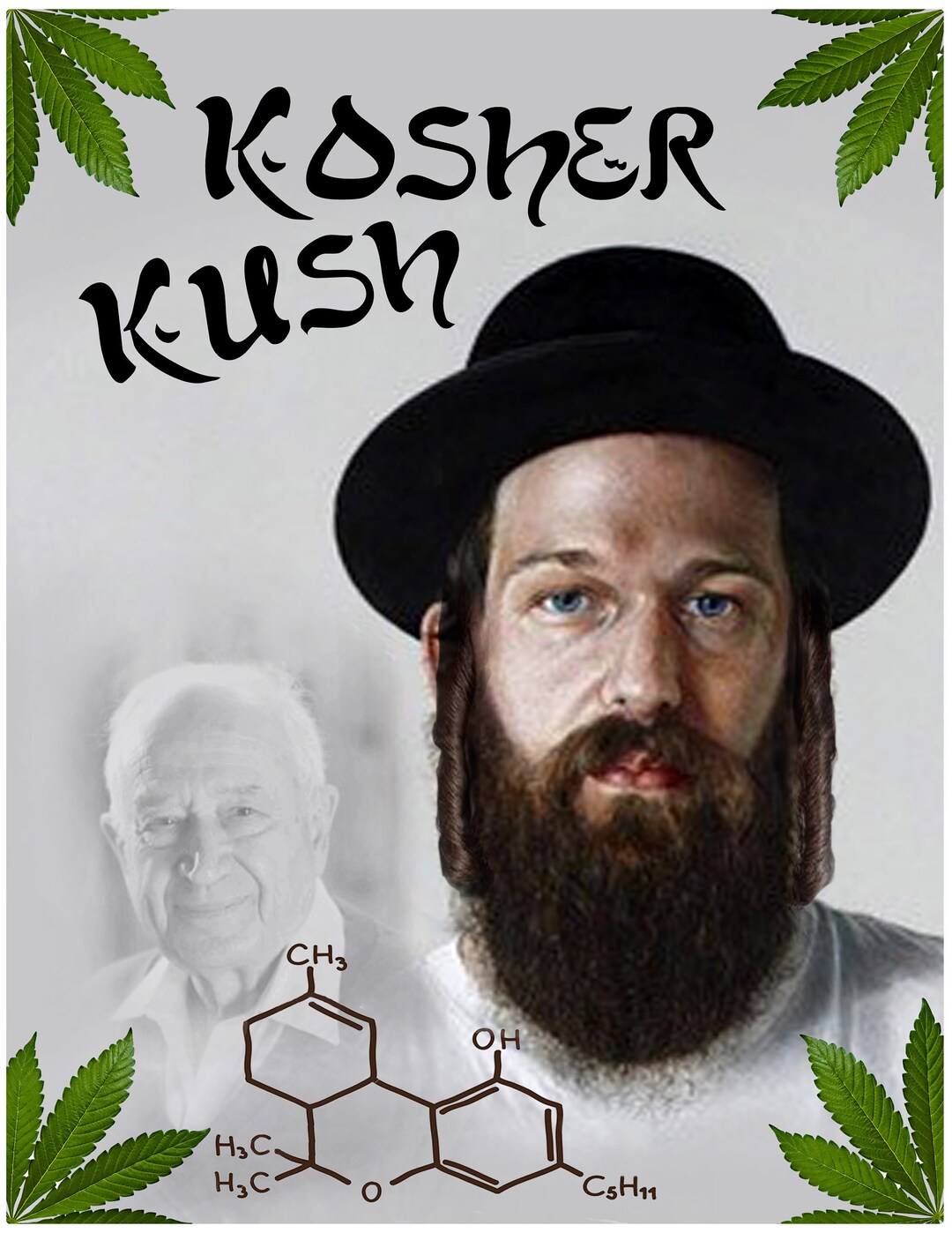 Vintage Cannabis Collage Art Print, Weed Art, Arte De Cannabis, Kosher ...