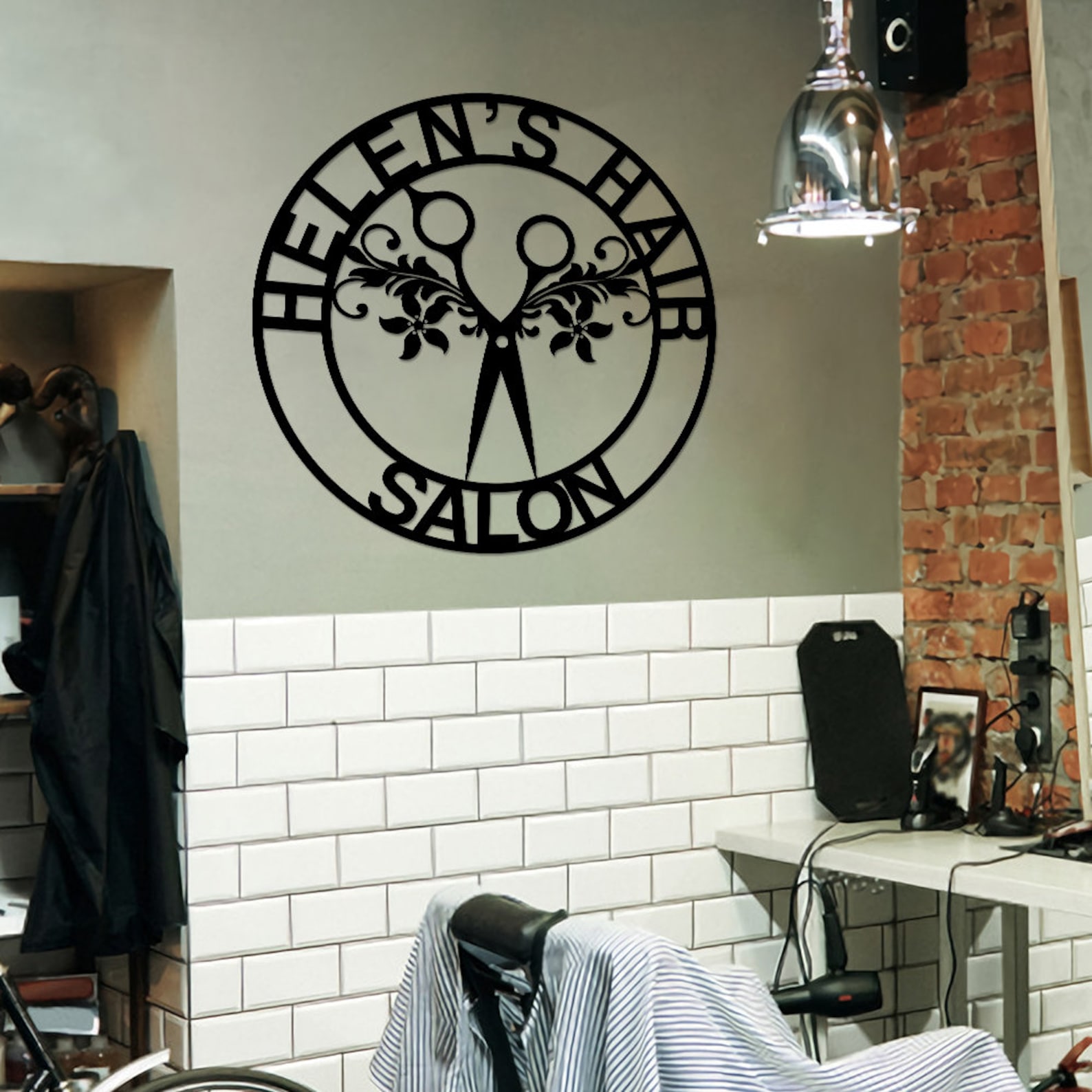 Custom Hair Salon Sign Beauty Salon Decor Metal Hair Stylist | Etsy