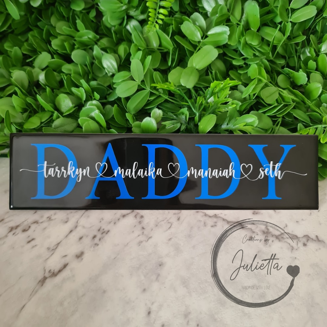 Personalised Fathers Day Tile, Fathers Day Gift, Dad, First Fathers Day ...