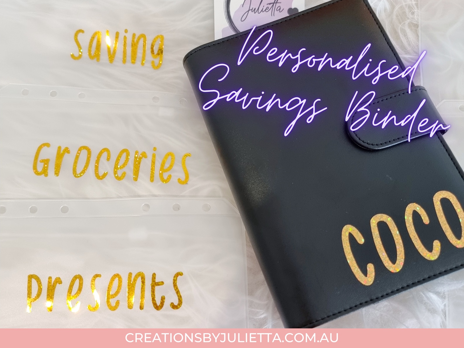 Personalised Cash Stuffing Binder, A6 Budget Binder, Cash Envelope ...