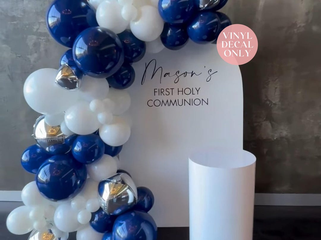 Custom Communion Vinyl Decal – First Holy Communion Name Sticker ...