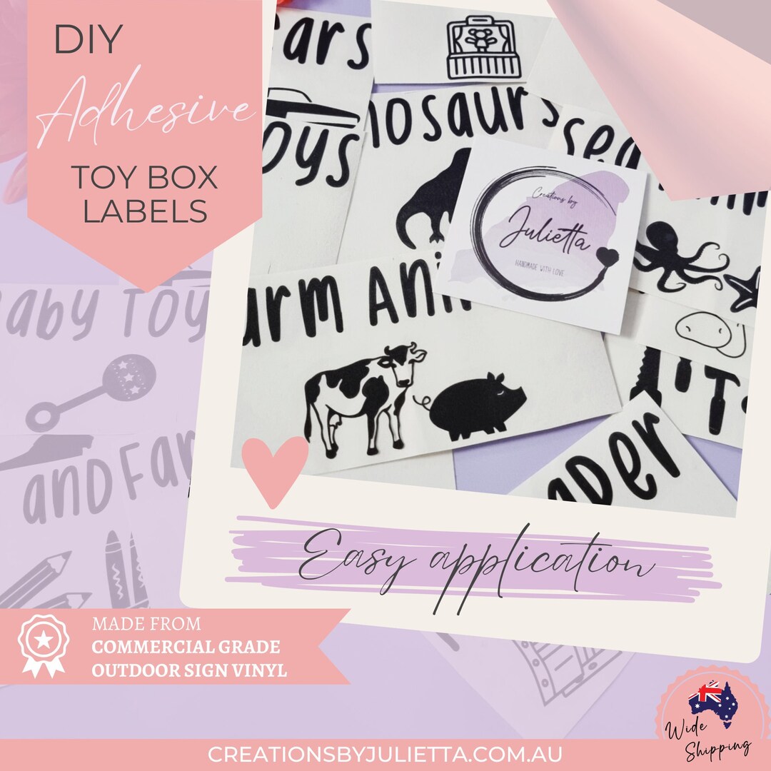 Personalised Kids Toy Box Labels, Ikea Trofast Labels, Toy Storage ...