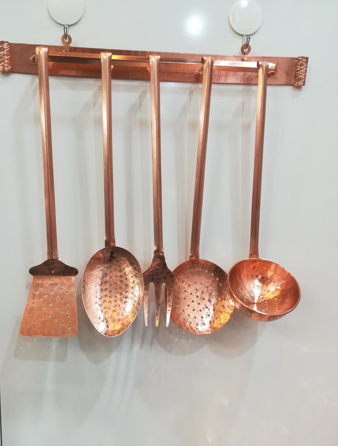 Rod With 5 Ladles / Set of Polished Copper Ladles / Ladles / - Etsy ...