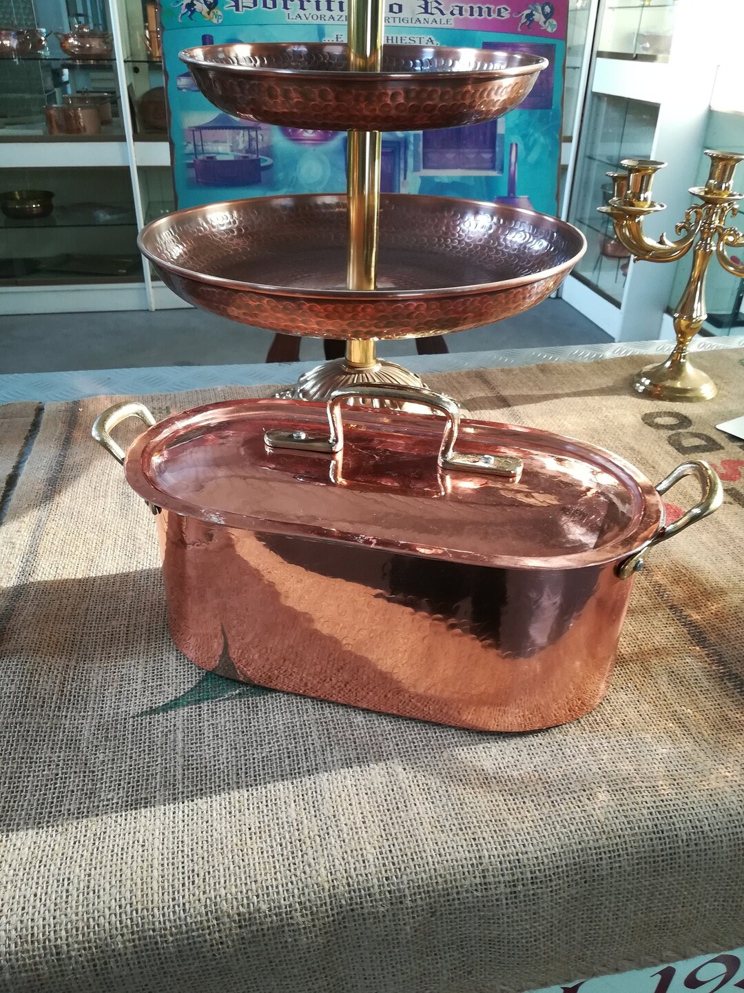 Copper Fish Kettle/kettle Poacher /copper Pan /copper Oval Pot /copper ...