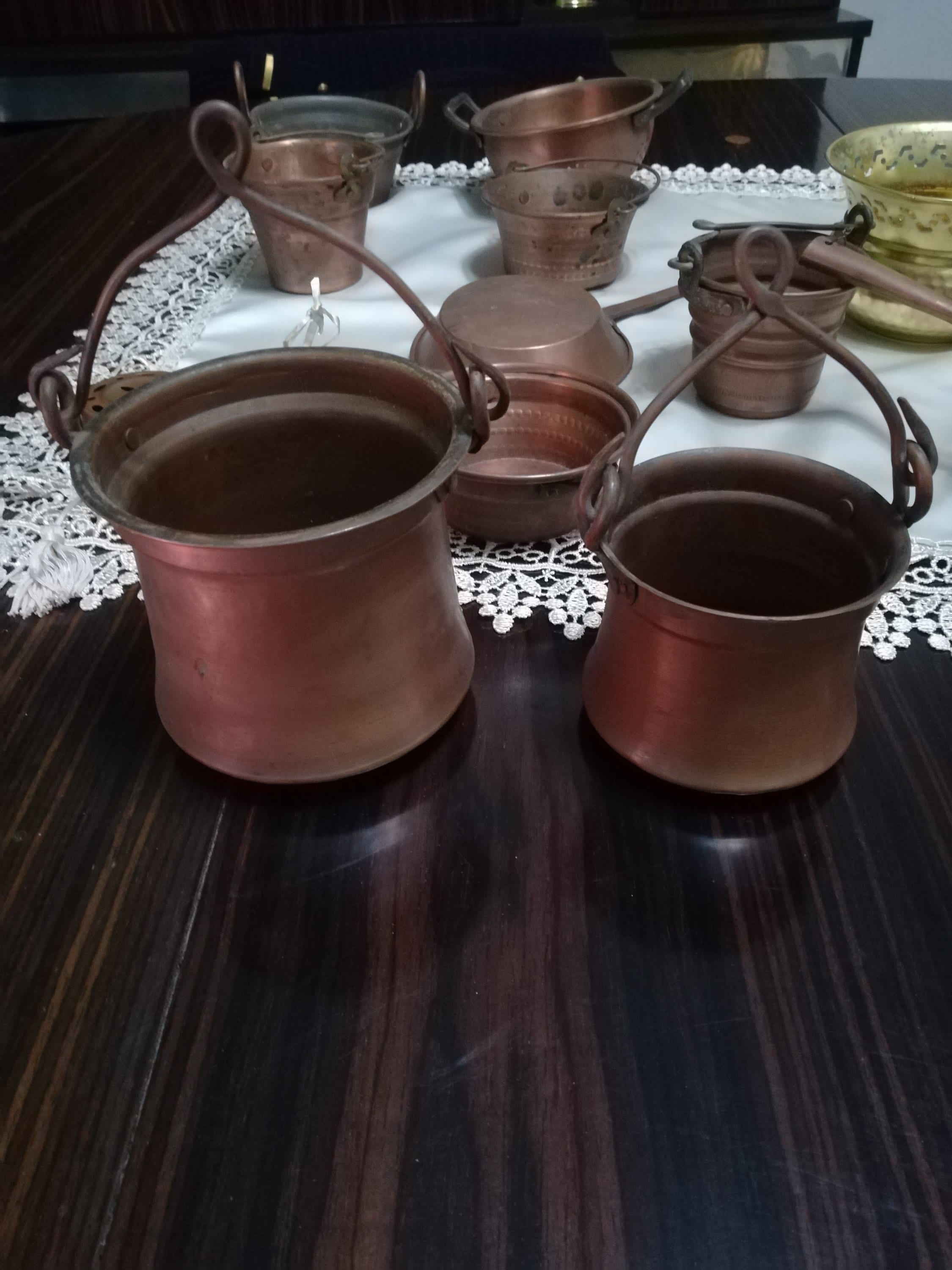 Vintage Copper / Vintage Copper Set / Vintage Copper Objects / 1800 ...