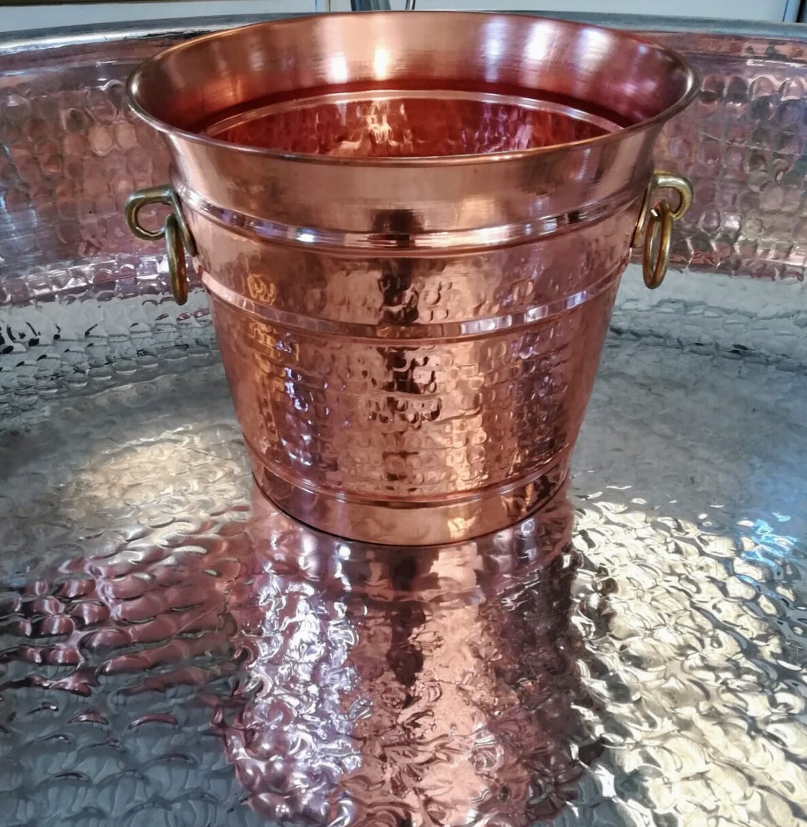 Bottle bucket /sparkling wine/suaglass /ice bucket/champagne | Etsy