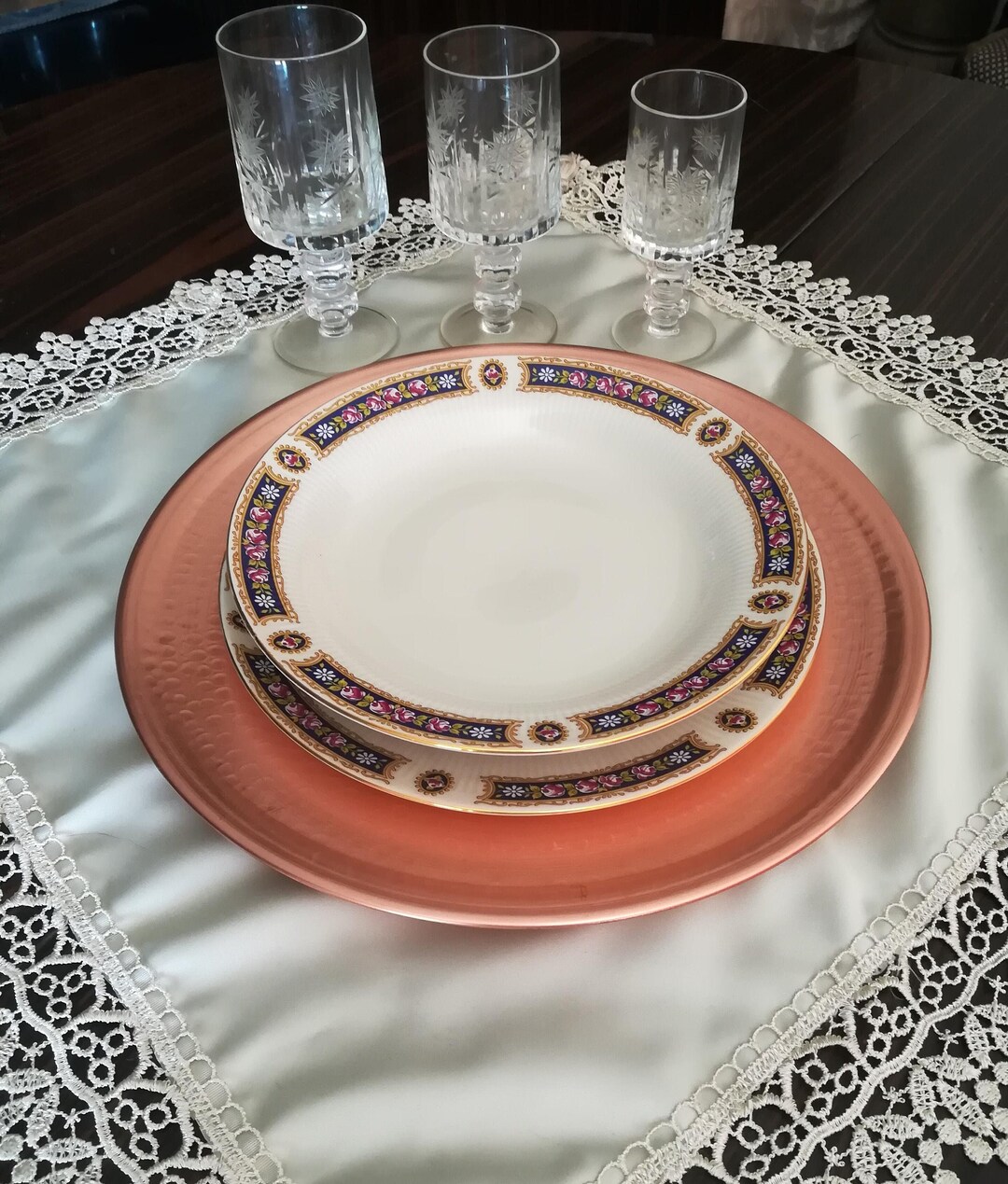 Plates Set of 3 / Copper Serving Plate / 3-piece Copper Plate / Copper ...