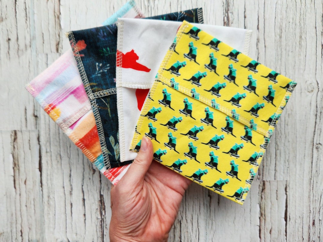 Assorted Pad Wrappers Menstrual Cup Bag Washable Cotton and - Etsy