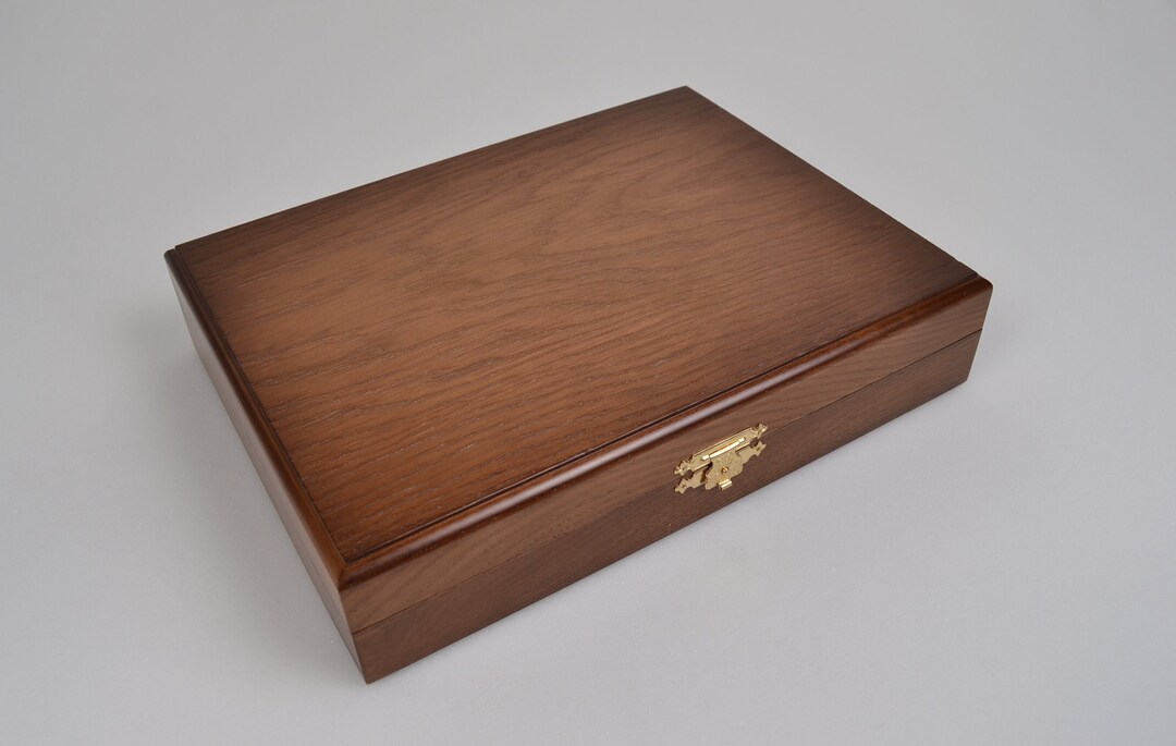 Wooden Oak Box for a Gun, Jewerly, Pistol, Revolver, Knives, Other ...