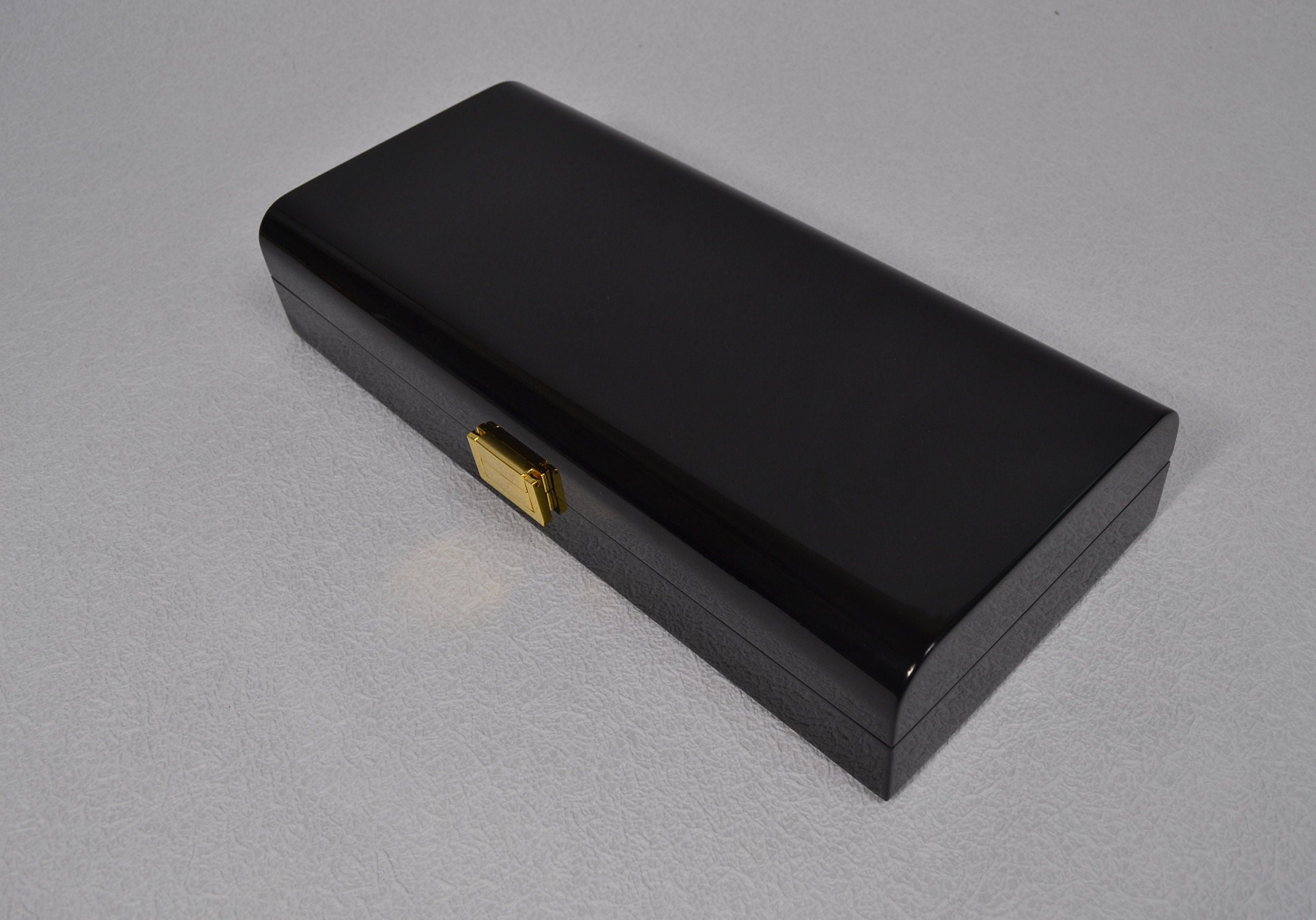 Black Glossy Wooden Box for Knives, Other Gifts or Antiques Elegant ...