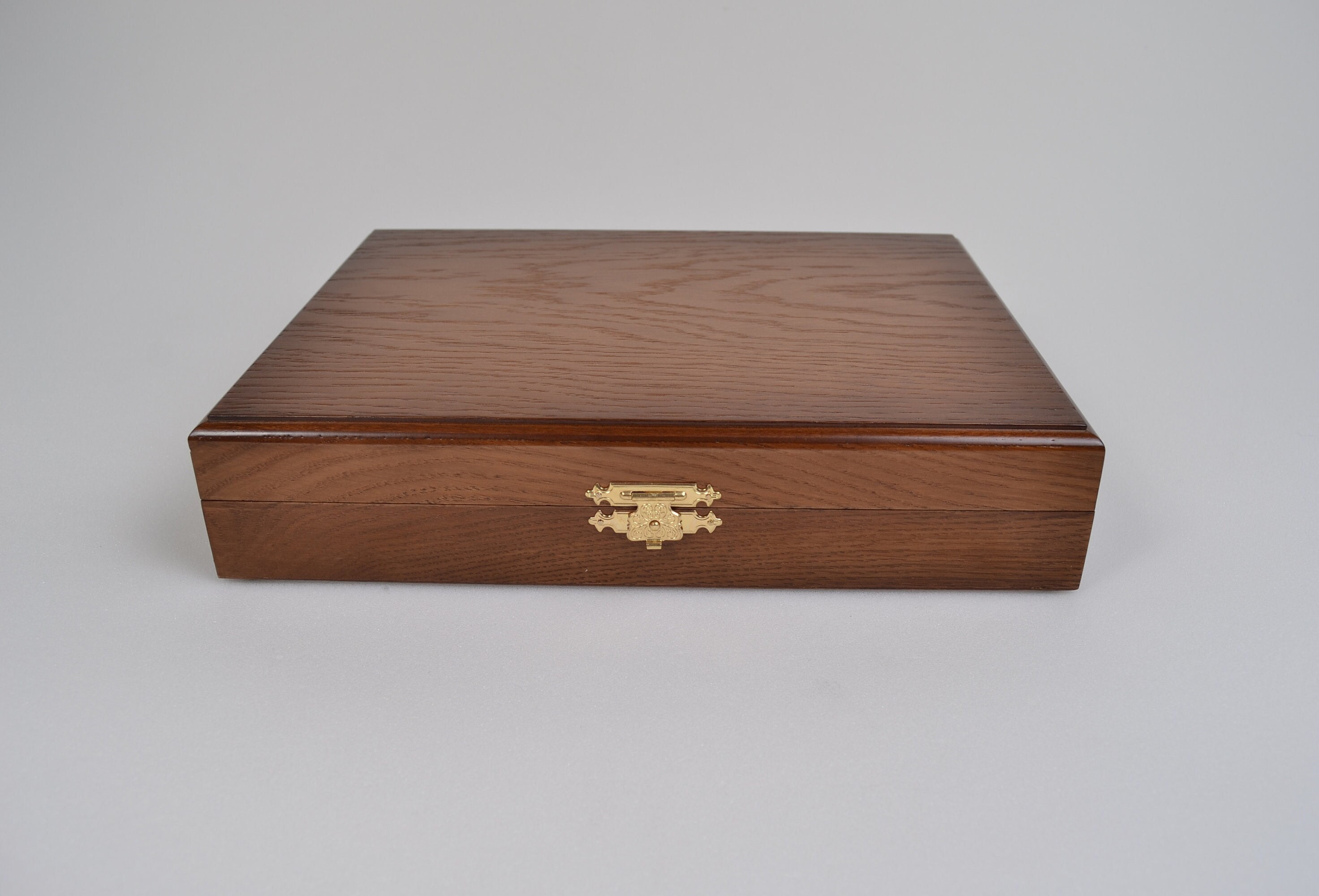 Wooden Oak Box for a Gun, Jewerly, Pistol, Revolver, Knives, Other ...