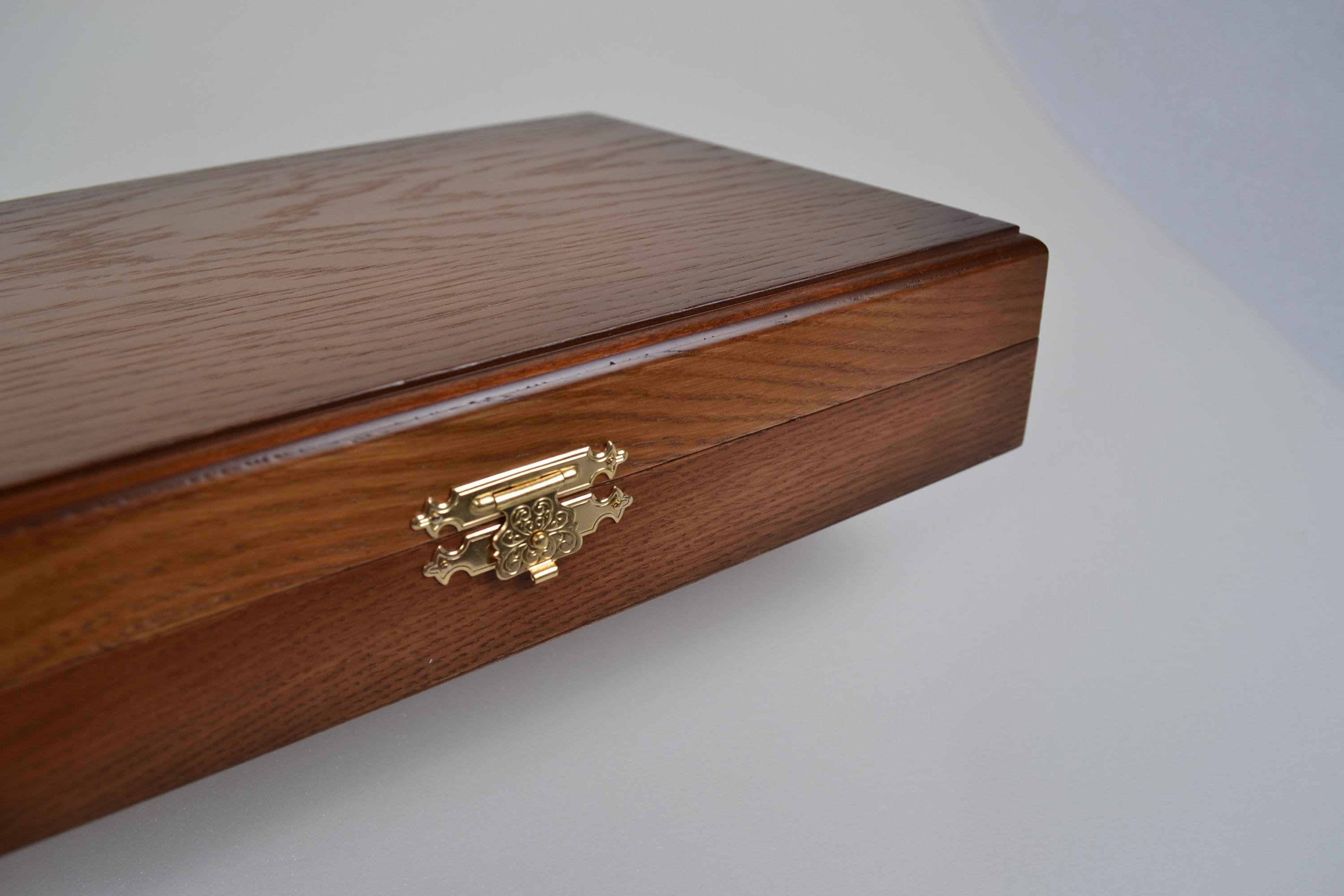 Wooden Oak Box for a Gun, Jewerly, Pistol, Revolver, Knives, Other ...