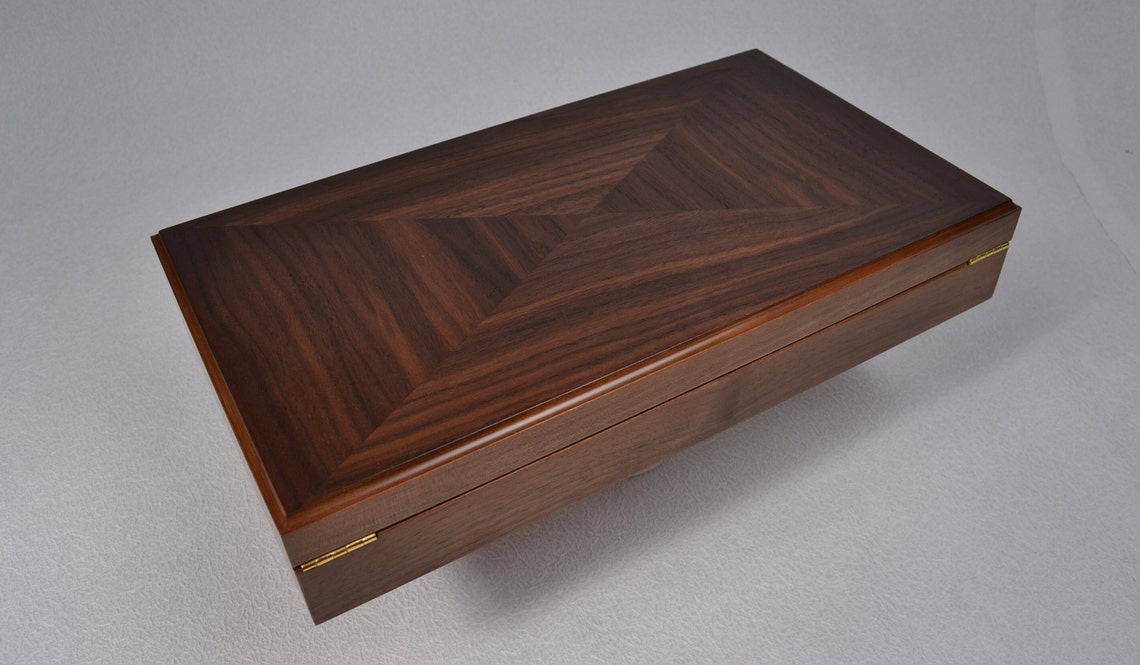 Wooden Walnut Box for a Pistol Knives Other Gifts or - Etsy