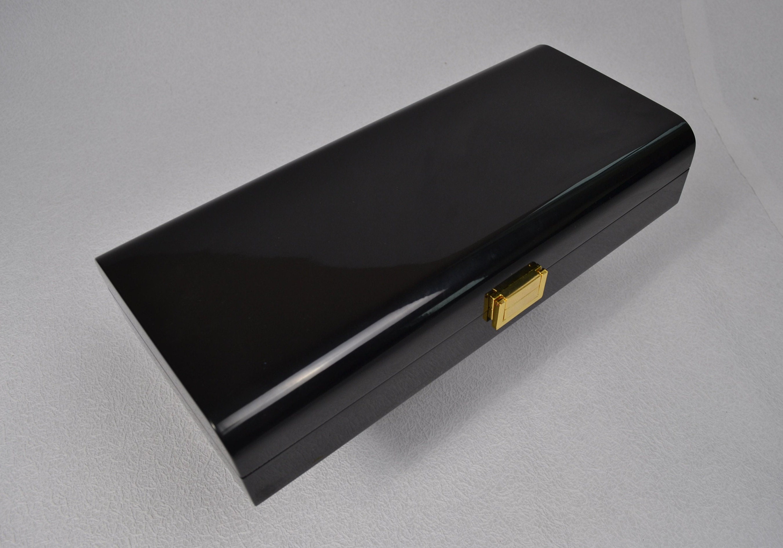Black Glossy Wooden Box for Knives, Other Gifts or Antiques Elegant ...