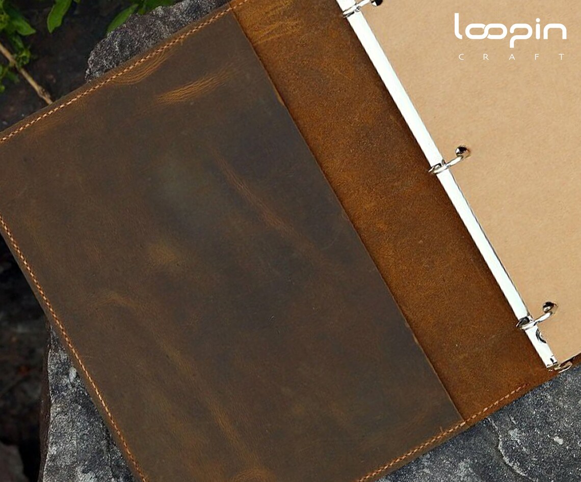 Personalized Refillable Leather Journal Cover Leather Travel - Etsy