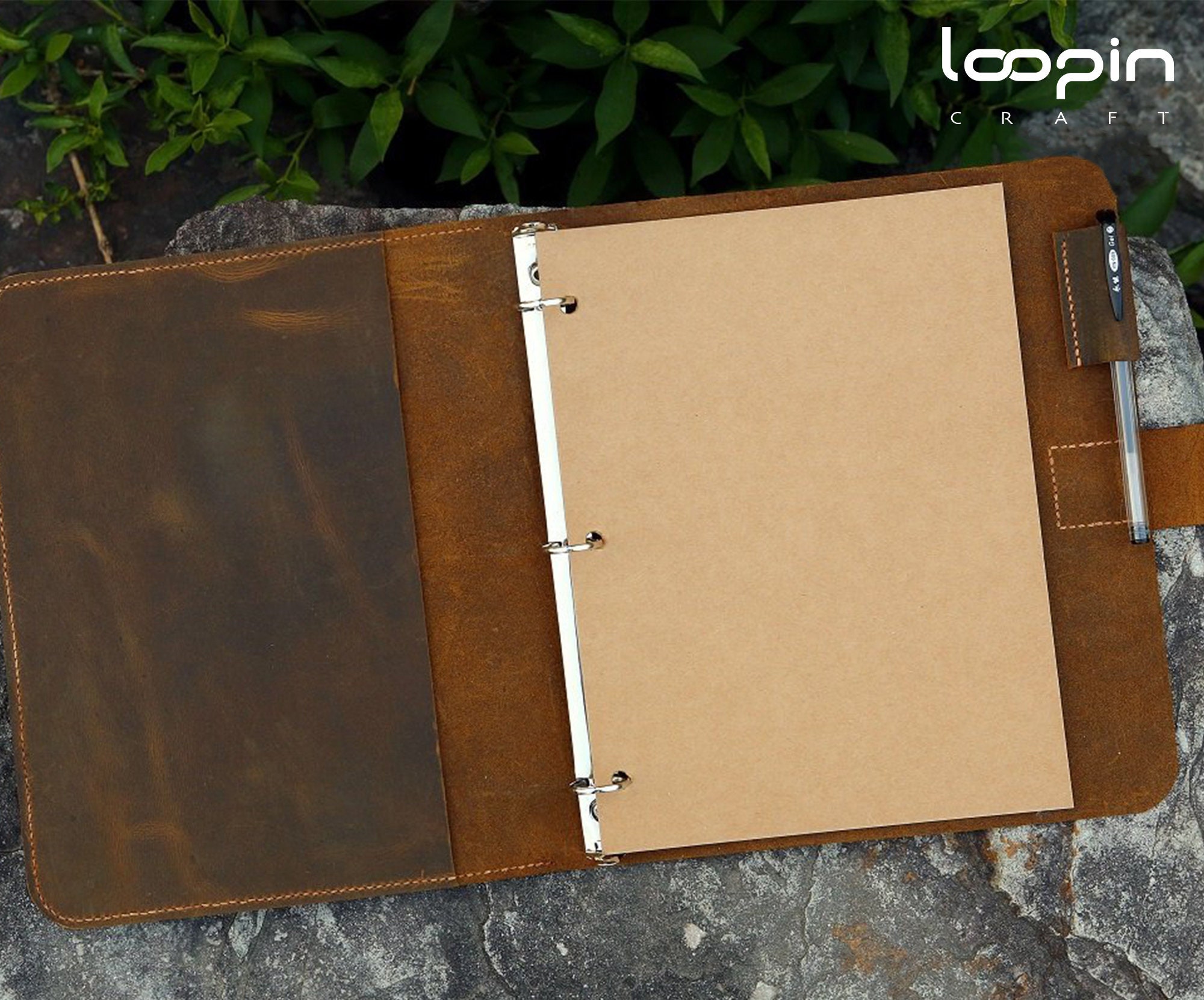 Personalized Refillable Leather Journal Cover Leather Travel - Etsy