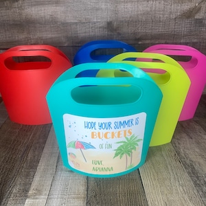 Personalized Summer Fun Bucket | First Day of School Gift - Etsy