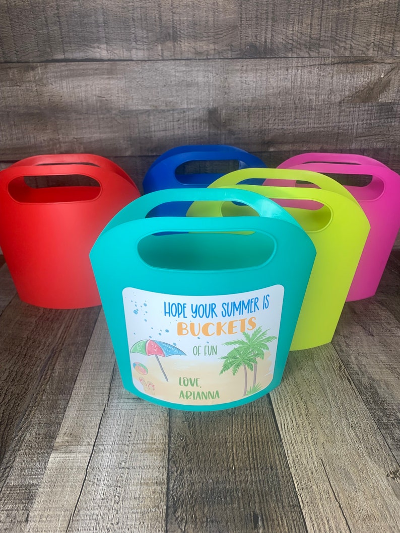 Personalized Summer Fun Bucket | First Day of School Gift - Etsy