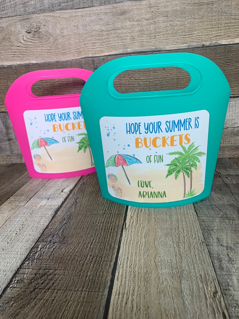Personalized Summer Fun Bucket | First Day of School Gift - Etsy