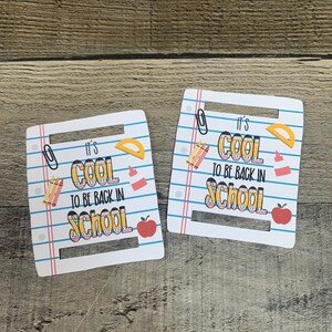Back to School Popsicle Tag | First Day Gift, Cardstock Favor - Etsy