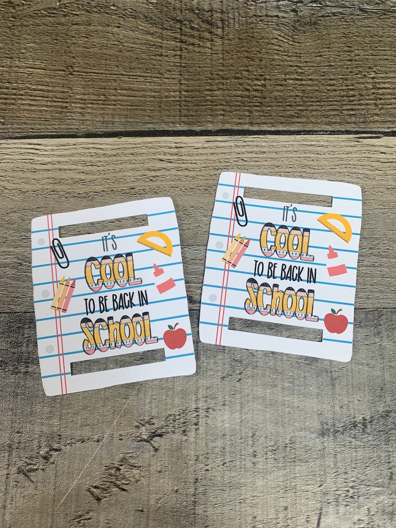 Back to School Popsicle Tag | First Day Gift, Cardstock Favor - Etsy