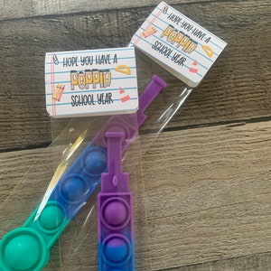 Back to School Pop It Fidget Toy | Pop It Fidget Toy Gift | Back to ...