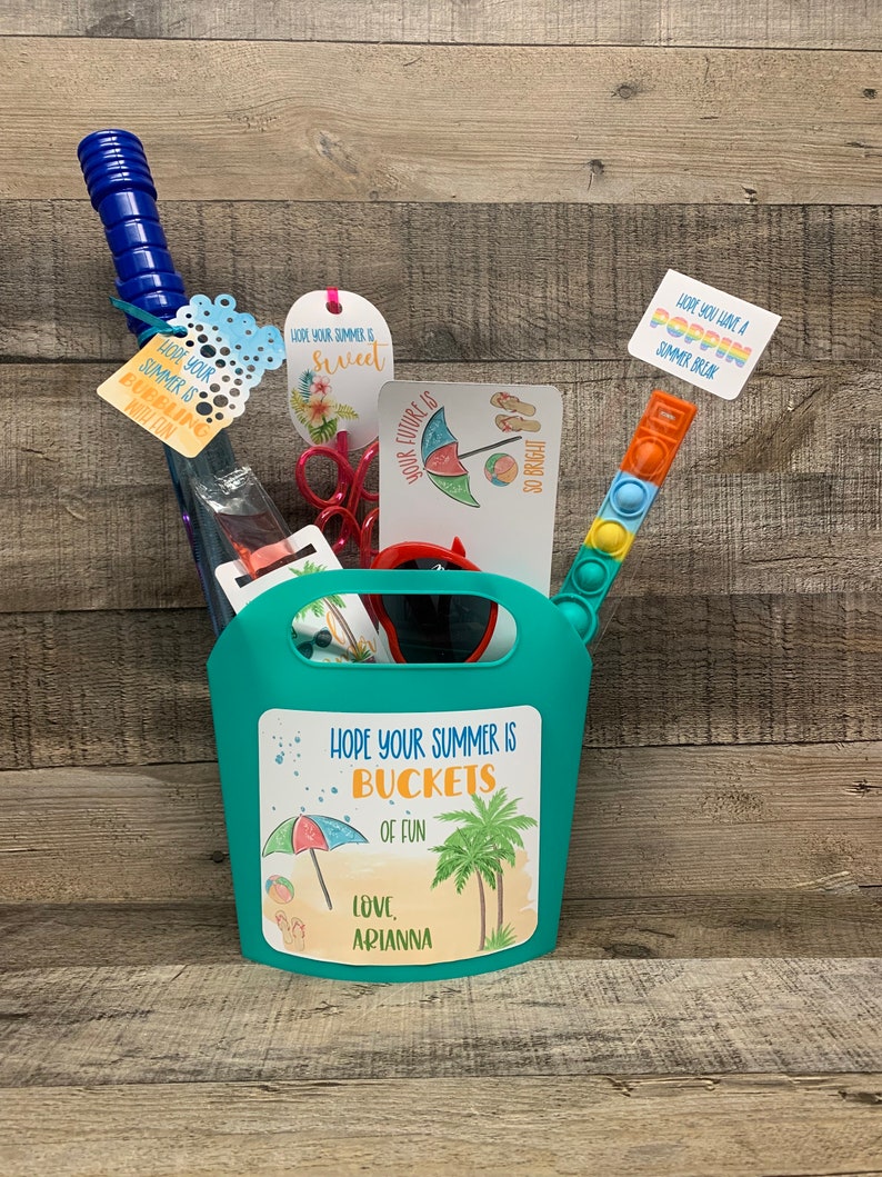 Personalized Summer Fun Bucket | First Day of School Gift - Etsy