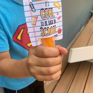 Back to School Popsicle Tag | Freezer Pop Gift Tag | Back to School ...