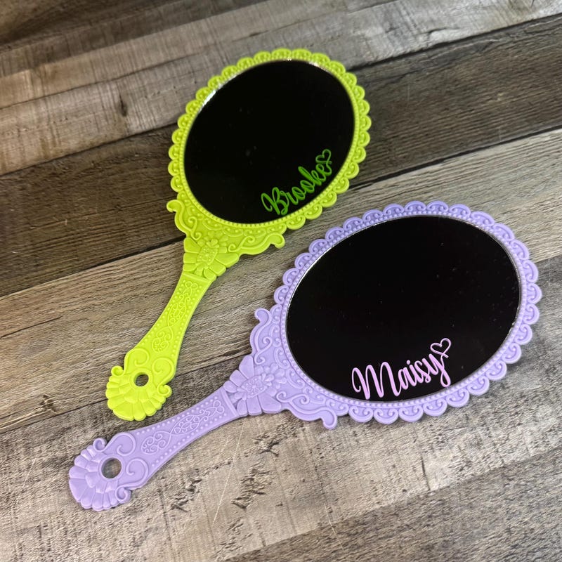 Hand Held Mirror - Etsy