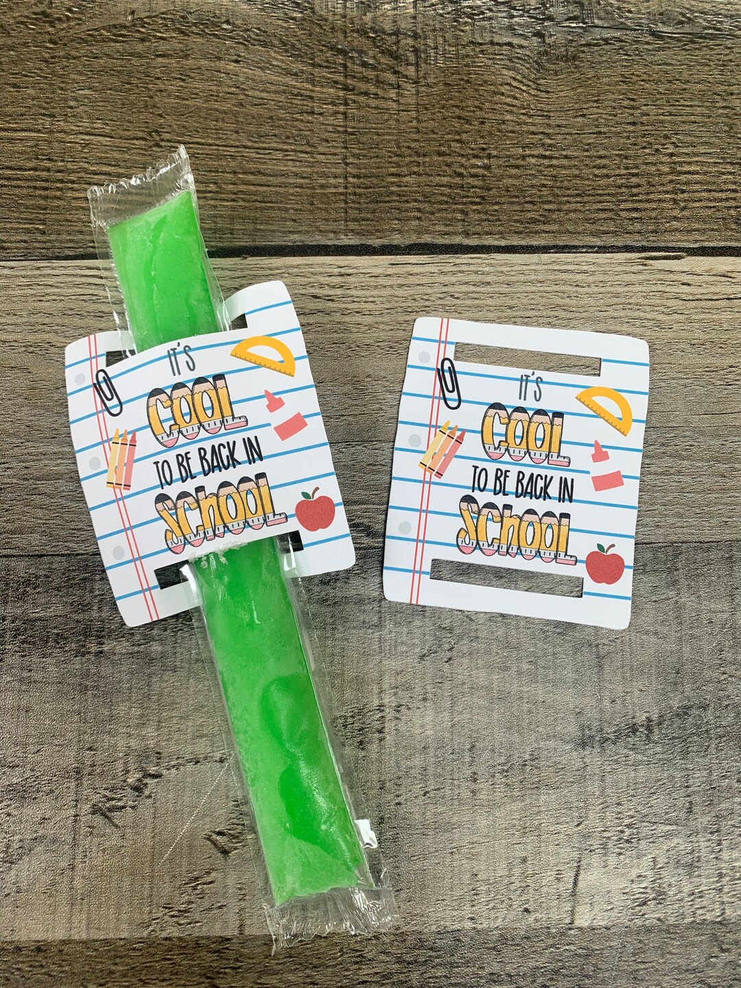 Back to School Popsicle Tag | First Day Gift, Cardstock Favor - Etsy