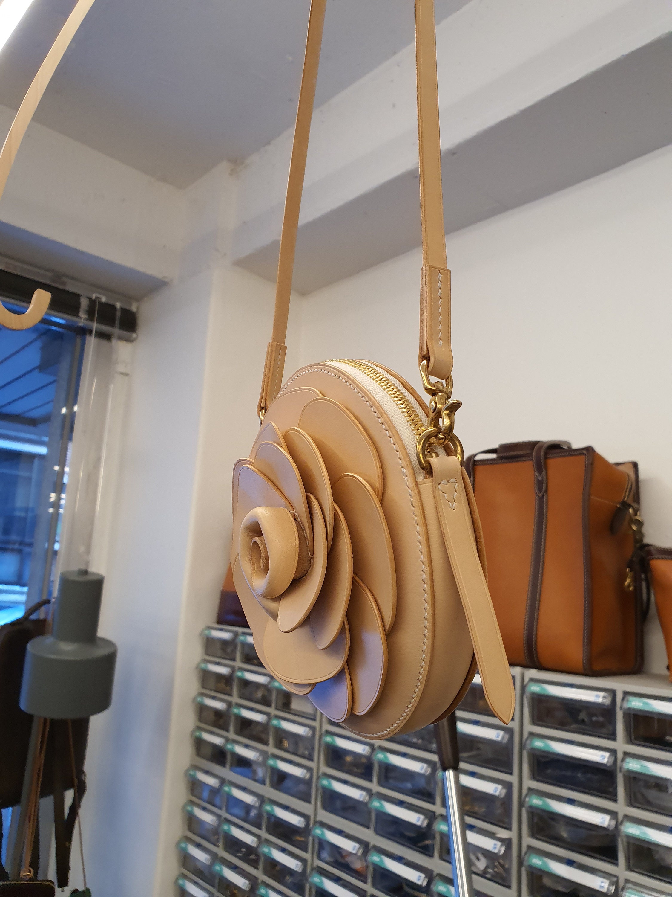 Flower Bag Pattern Pdf File / Template / Leathercraft / Tutorial Video ...