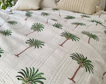 Palm Tree Quilt - Etsy