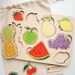 Wooden Toddler Puzzle Wooden Fruits Puzzle Toddler Puzzles Montessori ...