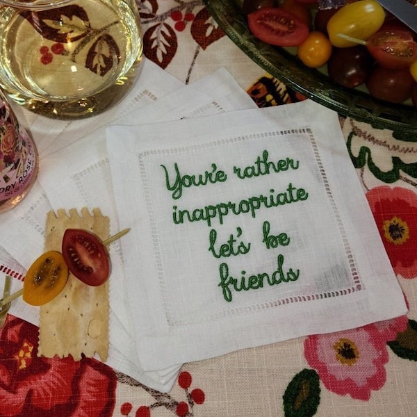 Funny Cocktail Napkins - Etsy