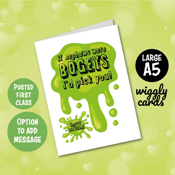 Nephew Birthday Card Bogey Card If Brothers Were Bogeys - Etsy