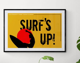 Surfs up Poster | Etsy UK