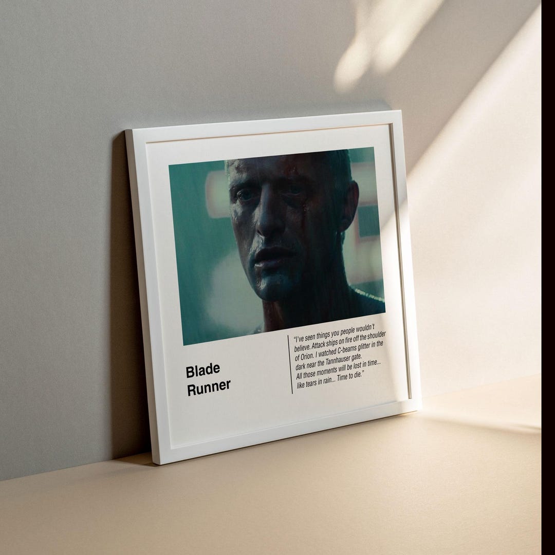 Blade Runner Movie Poster, Film Wall Art, Movie & Cinephile Gifts ...