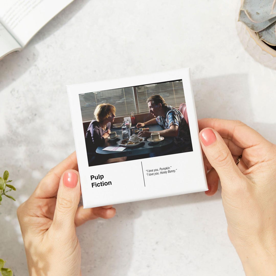 Pulp Fiction Ceramic Movie Cocktail and Drinks Coaster | Birthday Gift ...