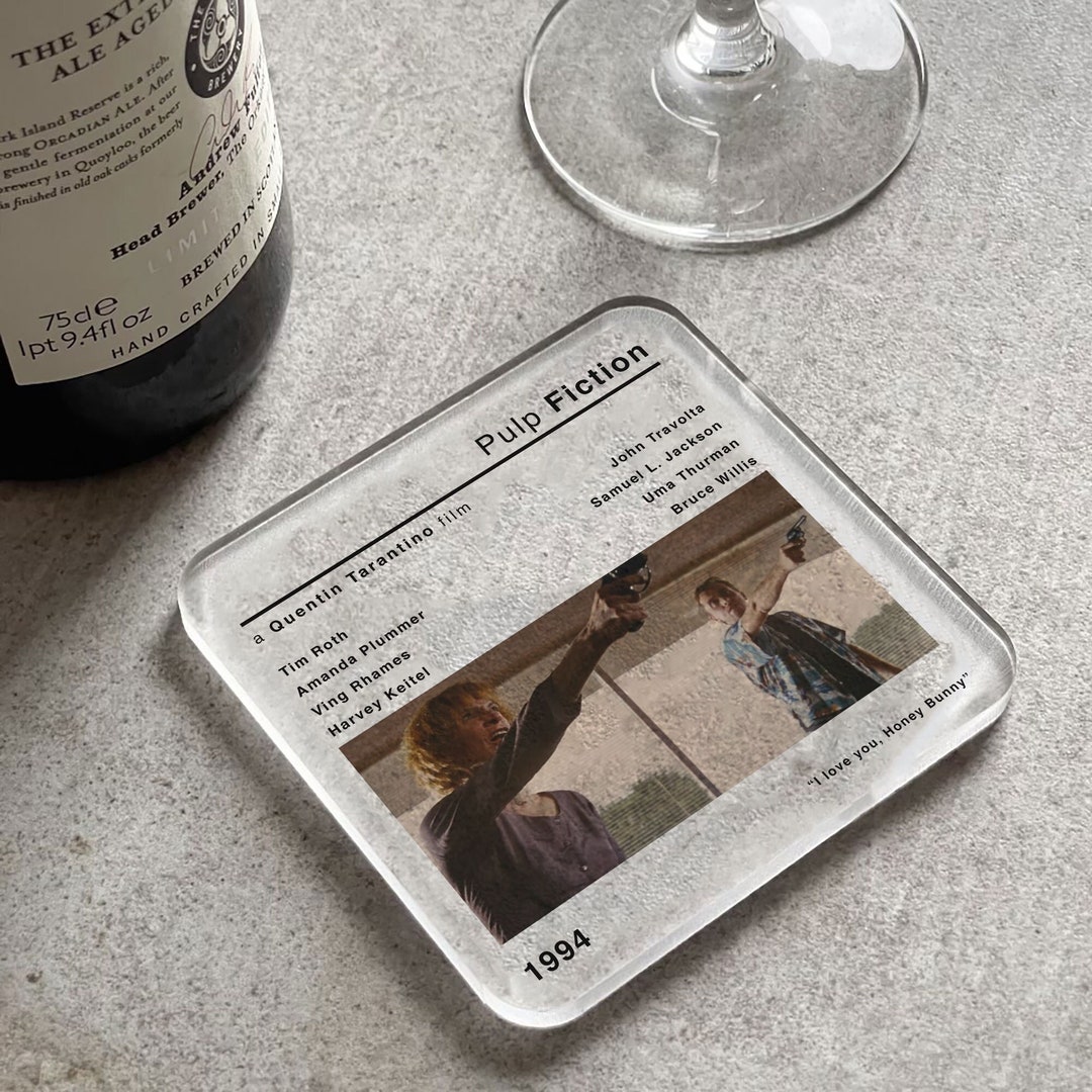 Pulp Fiction Movie Film Coffee Table Coaster | Cool Drinks Coasters ...