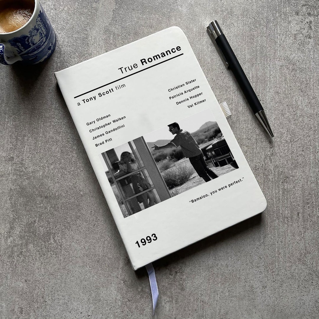 True Romance Movie Journal | Movie Art | Notebook | Cinema Gifts ...