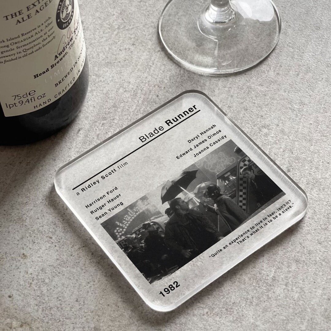 Blade Runner Vintage Movie Film Coaster | Coffee Coaster | Birthday ...
