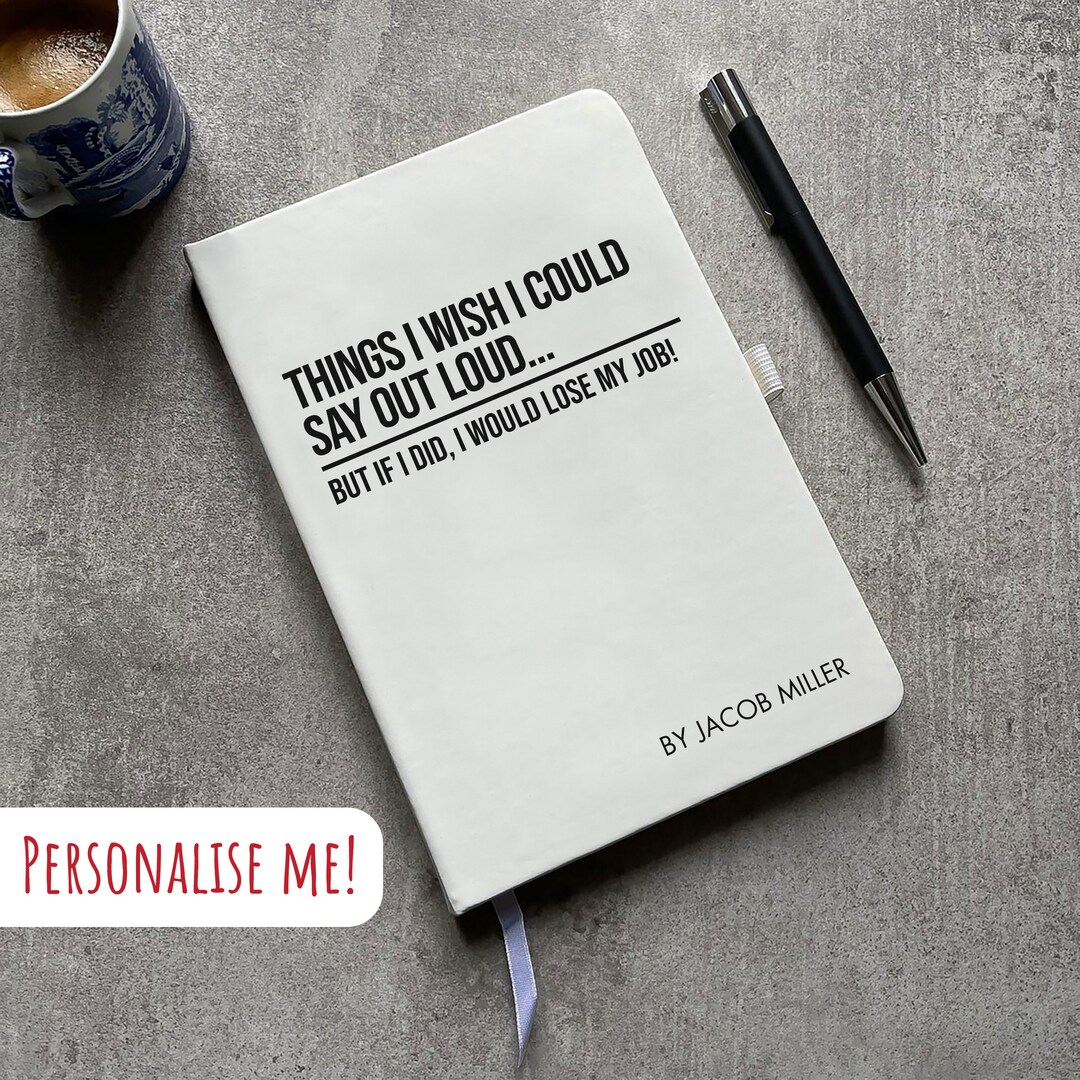 Funny Personalised Notepad Joke Gift Notebook Journal Gift for Boss ...