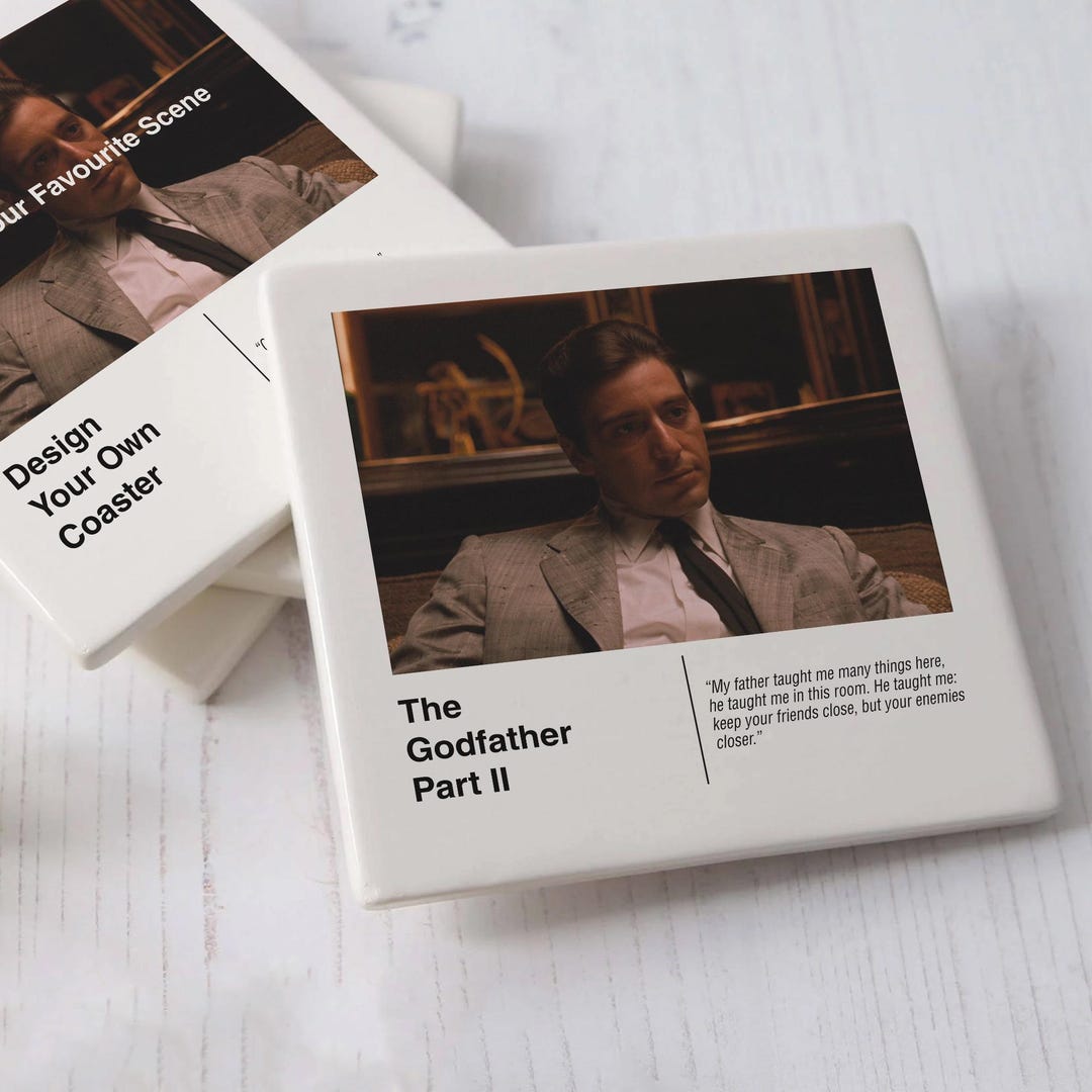 The Godfather 2 Ceramic Movie Poster Drinks Coaster Beer Coaster ...
