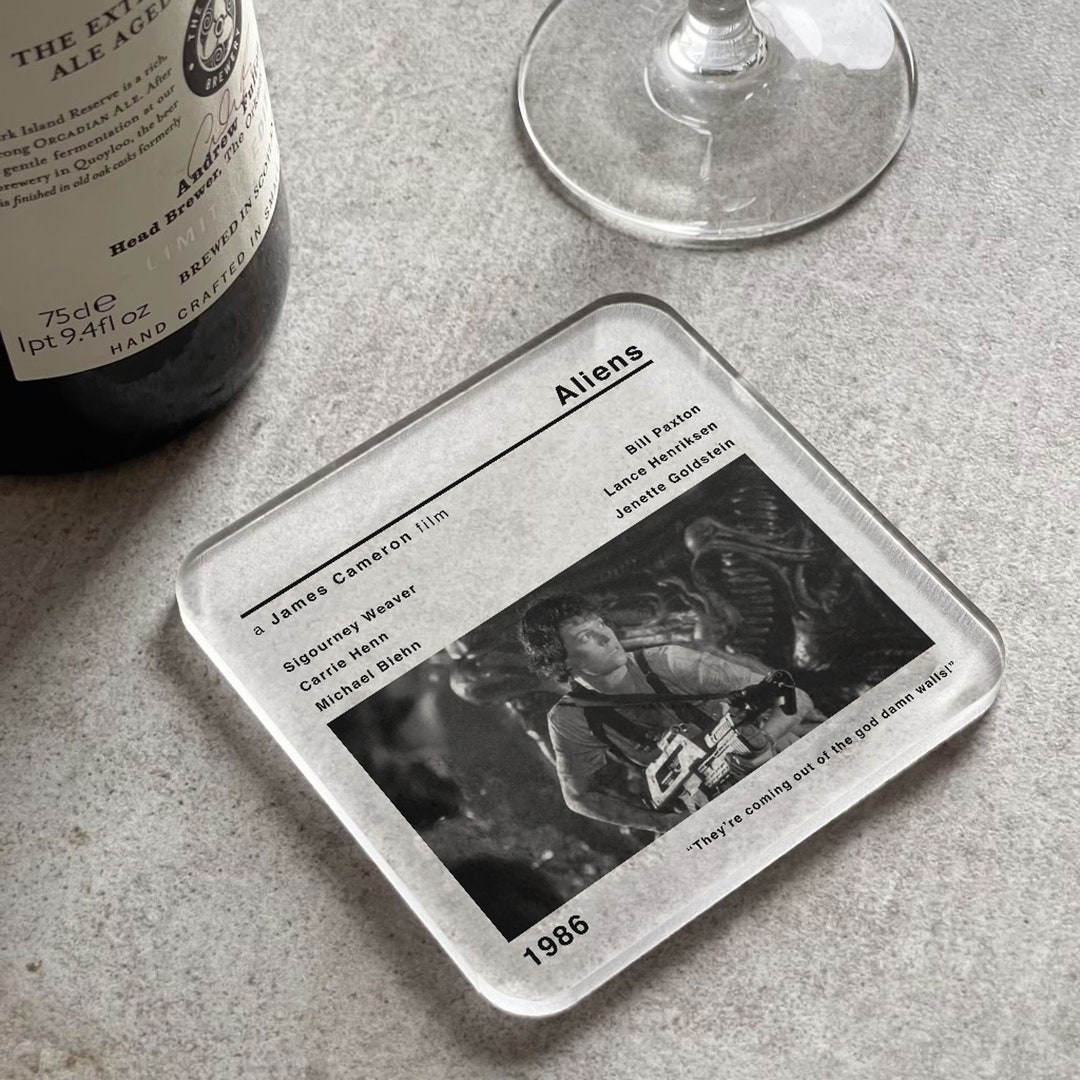 Aliens Movie Film Coaster | Gift for Him | Home Theatre Room ...
