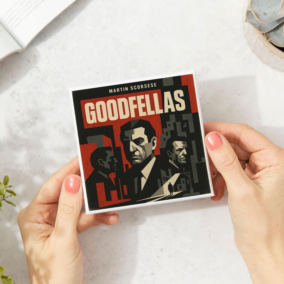Goodfellas Brutalist Graphic Design Style Unique Movie Drinks Coaster ...