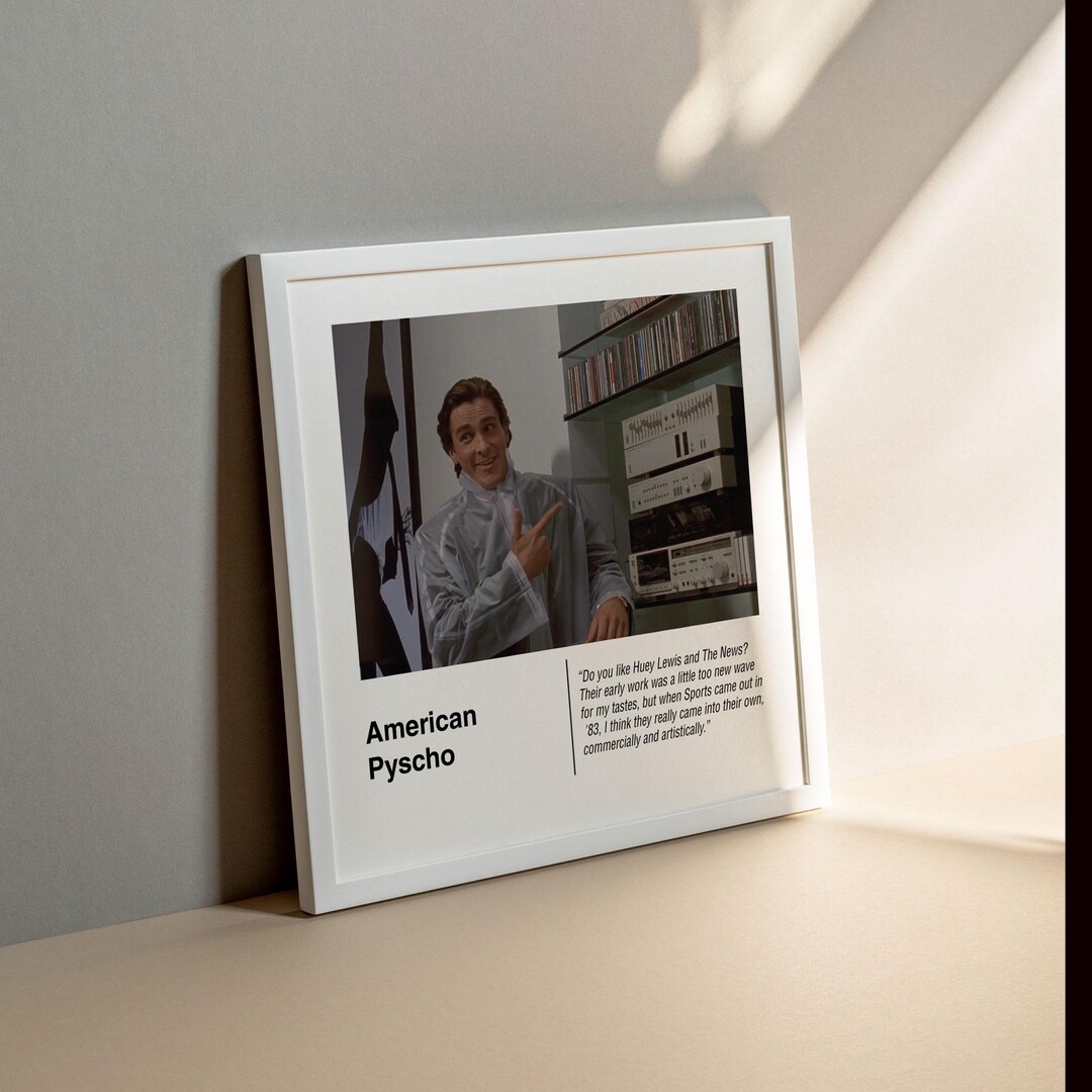 American Psycho Movie Poster, Film Wall Art, Movie & Cinephile Gifts ...